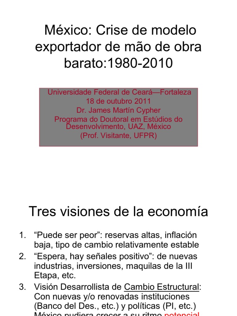 James Cypher | PDF | México | Capital (economía)