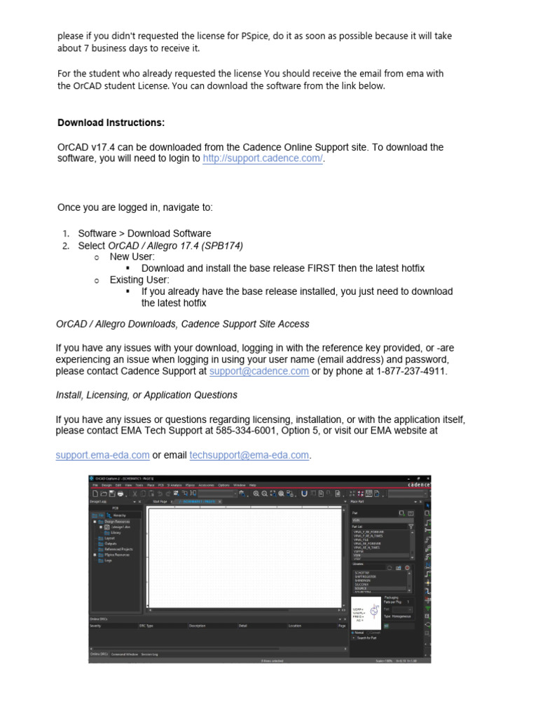 Pspice License Tutorial | PDF