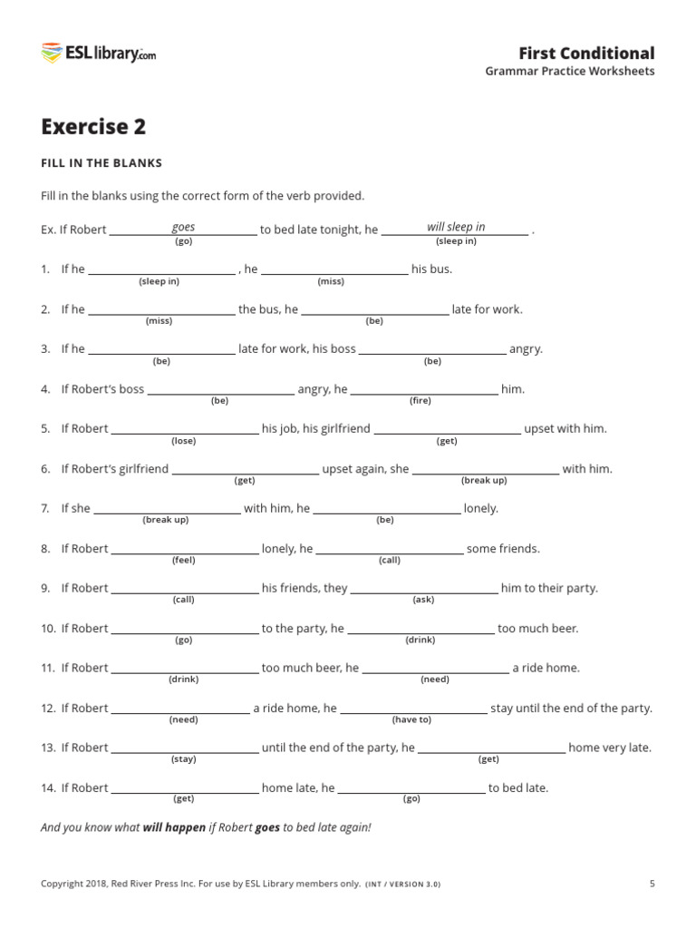 First Conditional - Grammar Practice AGUS | PDF