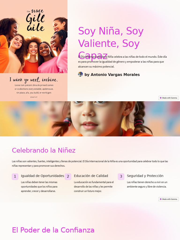 Soy Nina Soy Valiente Soy Capaz | PDF | Igualdad de género | Estudios de género