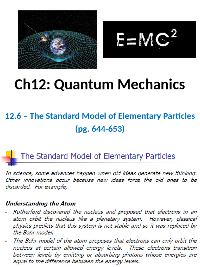 PP12 The Standard Model 12 6 | PDF