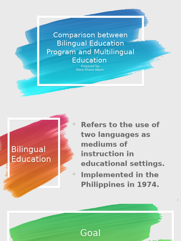 Comparison Between BEP and MLE | PDF | Multilingualism | First Language