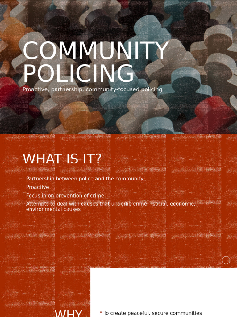 Community Policing | PDF | Career & Growth