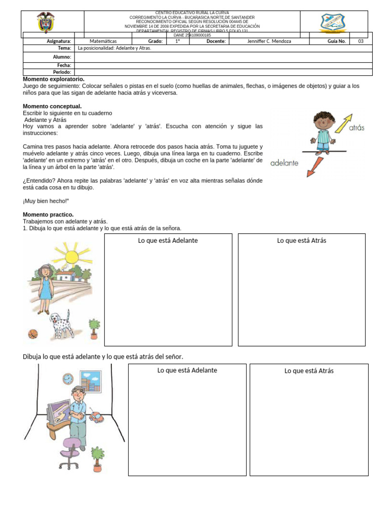 Guia 3 Matematicas Grado 1 Pdf