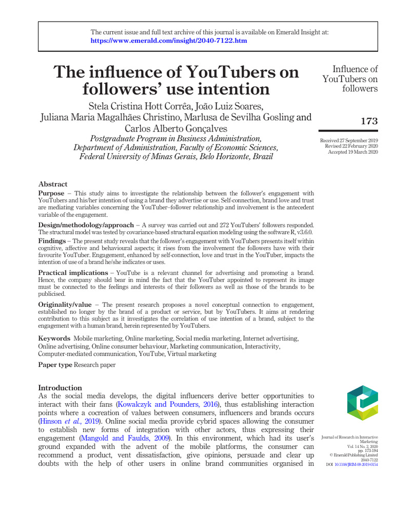 10.1108@jrim-09-2019-0154 | PDF | Brand | Normal Distribution