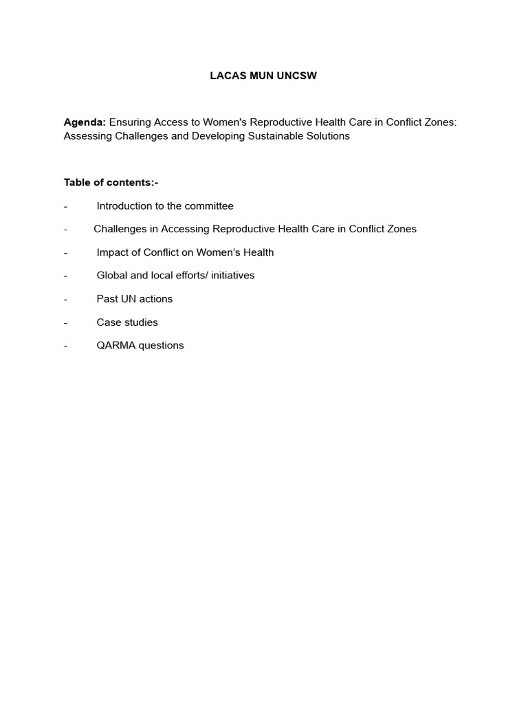 Lacasmun Uncsw | PDF | Maternal Death | Family Planning