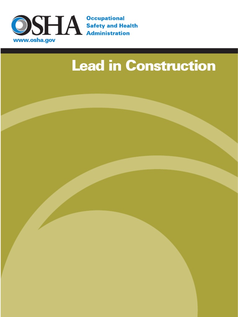 Lead in Construction: WWW - Osha.gov | PDF | Occupational Safety And ...