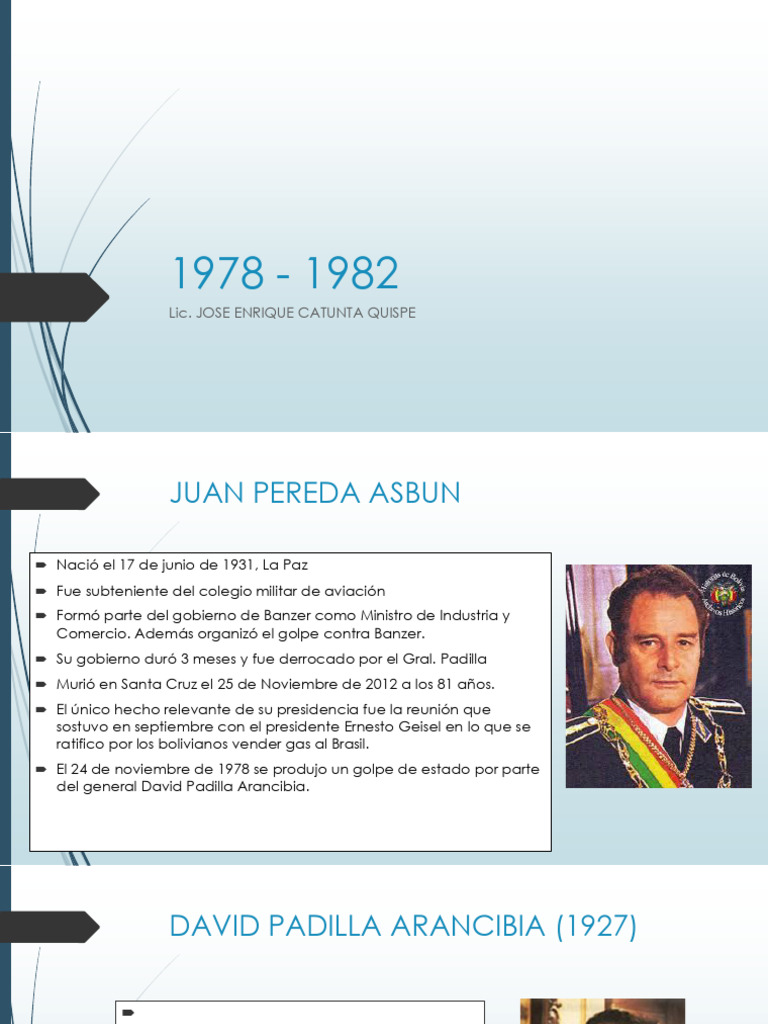 1978 - 1982 | PDF | Bolivia