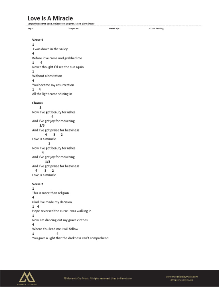 Mav City-Vol 3-Love Is A Miracle-C | PDF | Songs