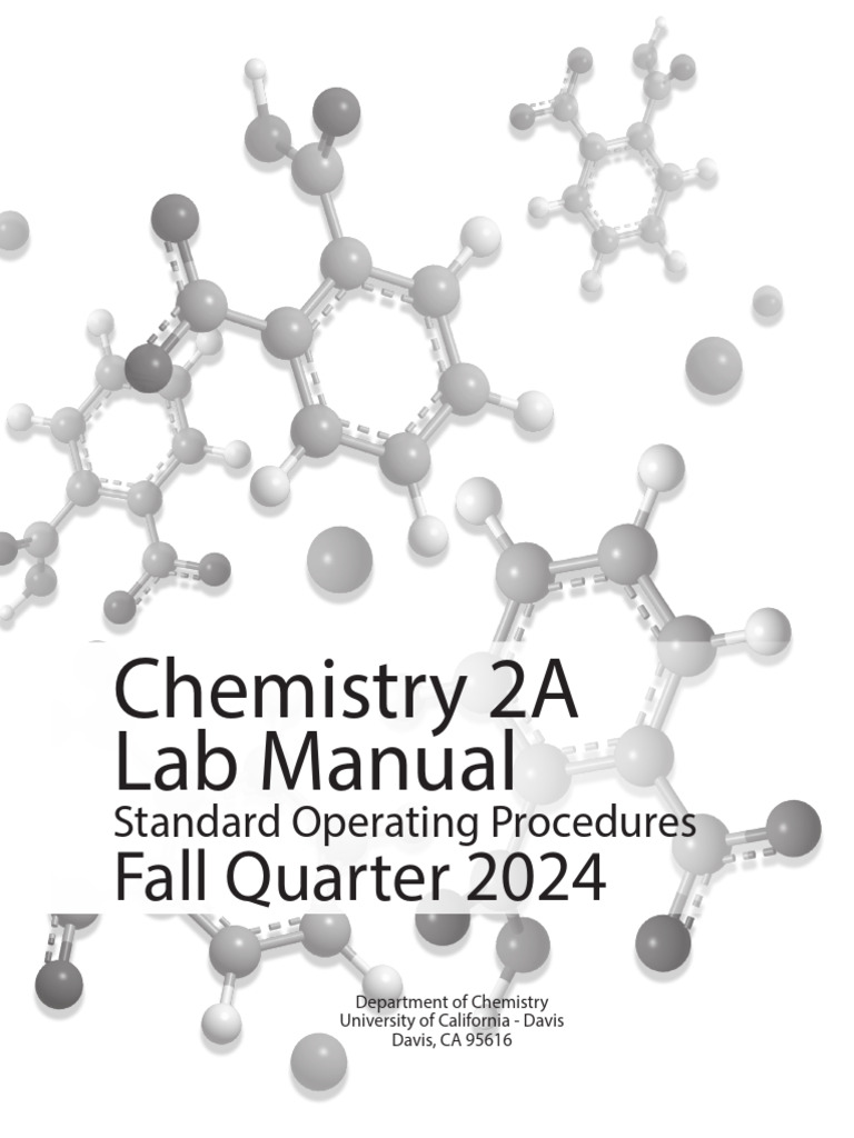 CHE 2A Student Lab Manual 2024F | PDF | Ion | Chloride
