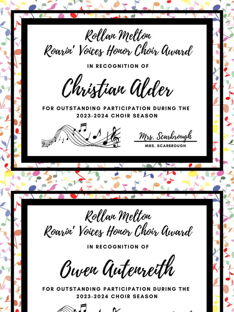 Red Music Award Certificate | PDF | Religion & Spirituality