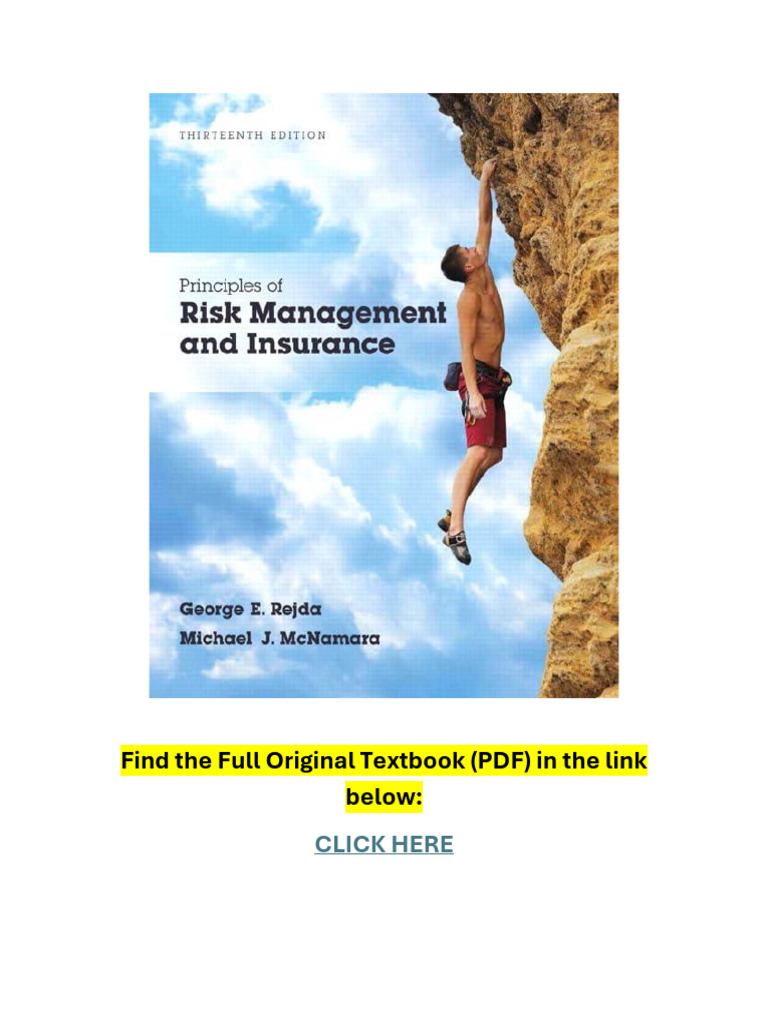 Principles of Risk Management & Insurance | PDF | Insurance | Risk