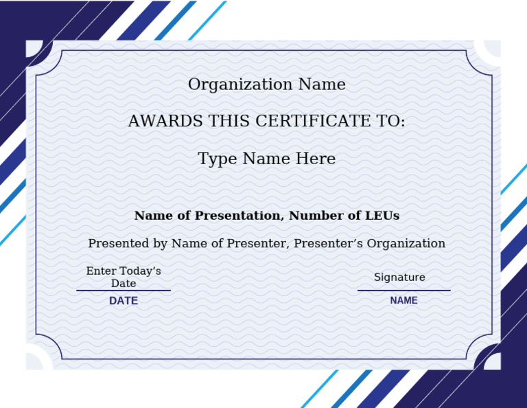 LEU Certificate Template | PDF | Career & Growth | Business