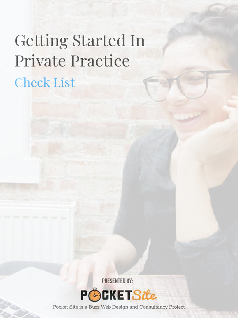 Pocket Site - Checklist For Getting Started In Private Practice 5 0 | PDF | Computing