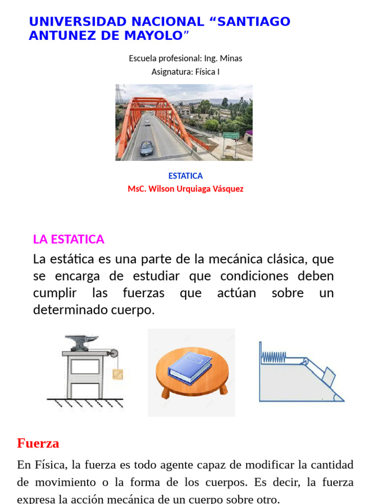 Fundamentos de Estática en Física | PDF | Fuerza | Desintegración ...