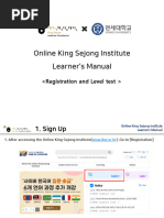 Online King Sejong Institute Guide | PDF | Login | Password