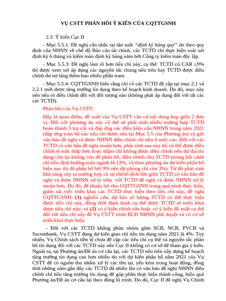 Y Kien Bien Ban Hop Ngay 25 02 2021 - y Kien Phan Hoi Cua CSTT - Gui Cuc IIww | PDF