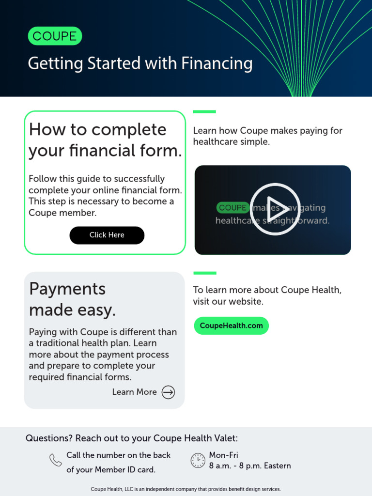 Coupe Health Payment Guide | PDF
