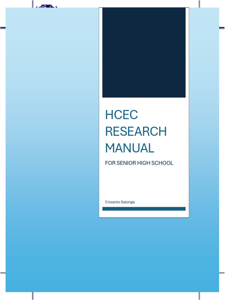 Hcec Research Template Imrad Chapter 1 | PDF | Cognition | Science