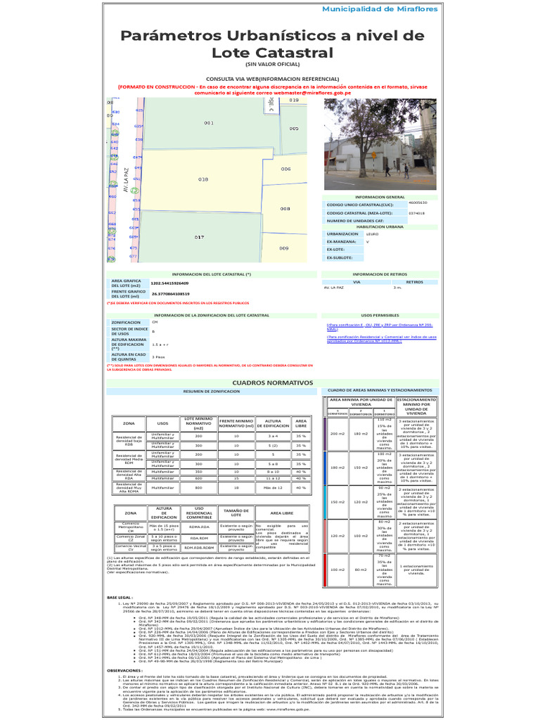 PARAMETROS URBANISTICOS | PDF | Zonificación | edificio