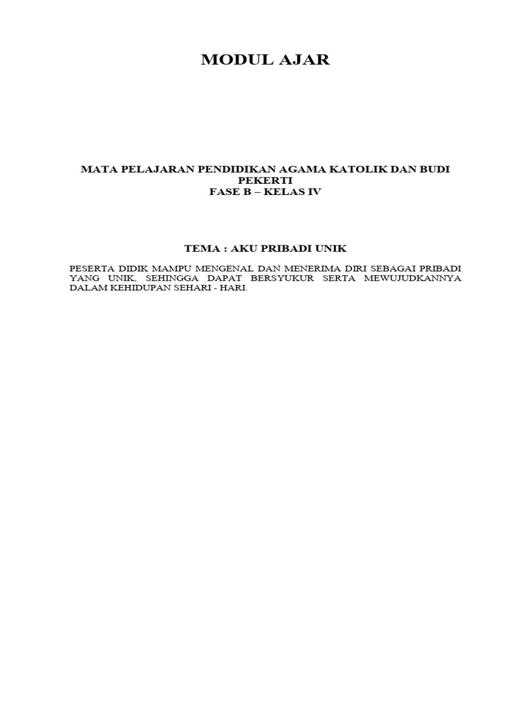 Modul Ajar PMM PDF | PDF