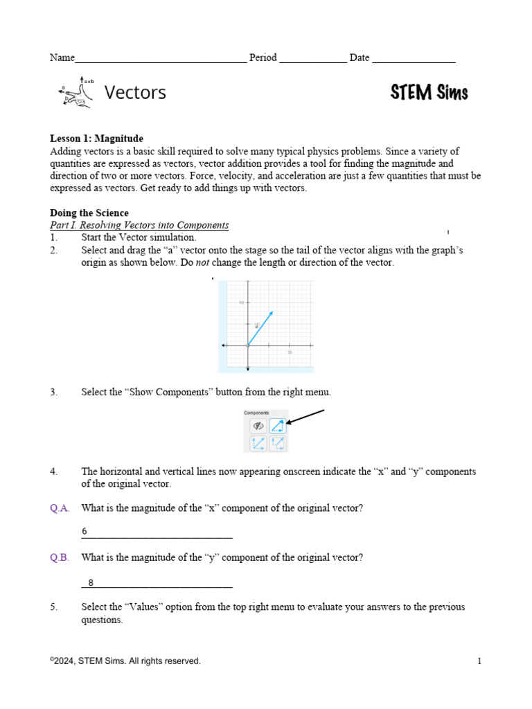 Lesson 1 Vectors - Magnitude | PDF | Euclidean Vector | Geometry