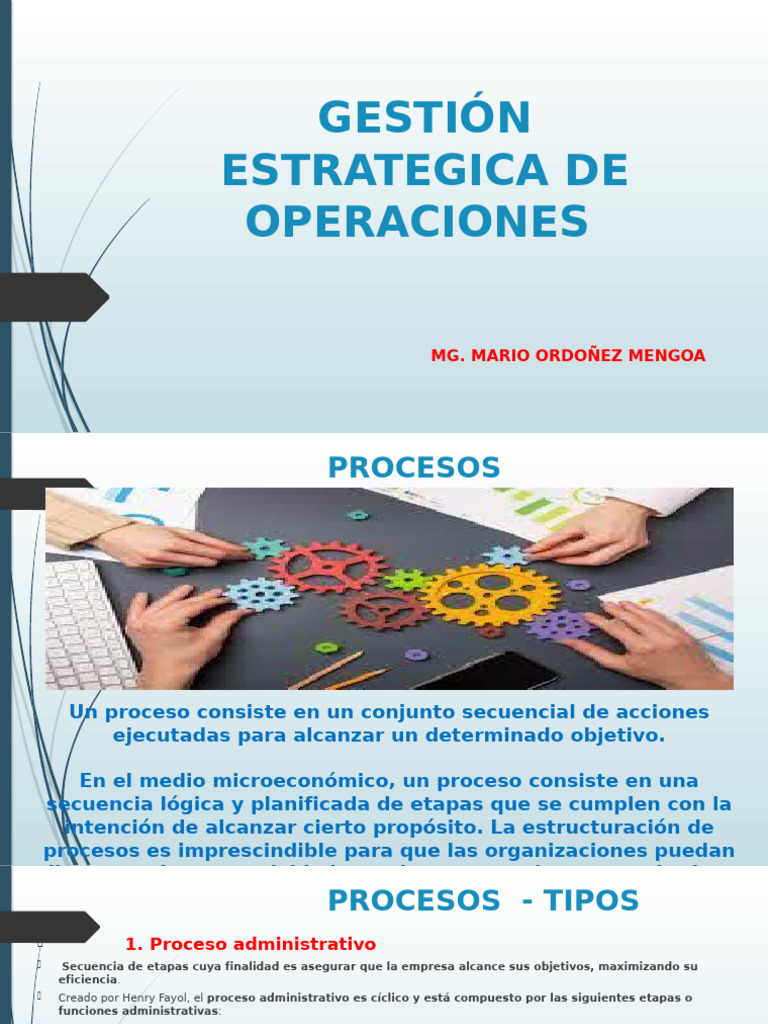 Gestión Estrategica de Operaciones - Semana 2 | PDF | Business | Negocios económicos