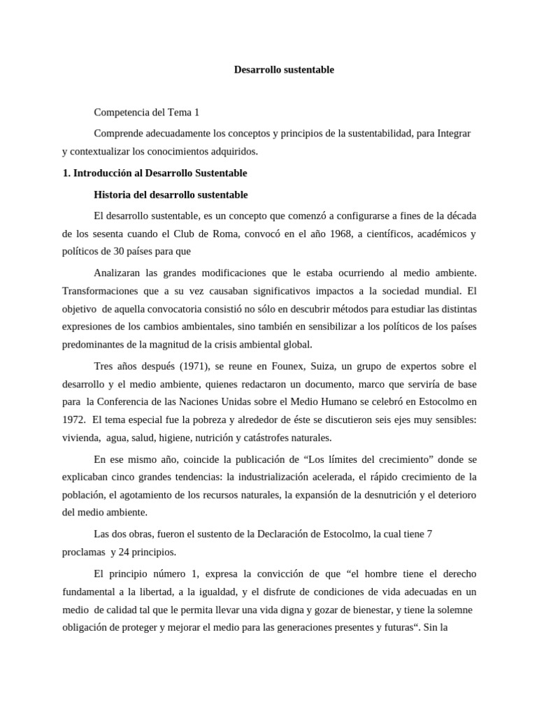 Introducción Al Desarrollo Sustentable 7C | PDF | Sustentabilidad ...