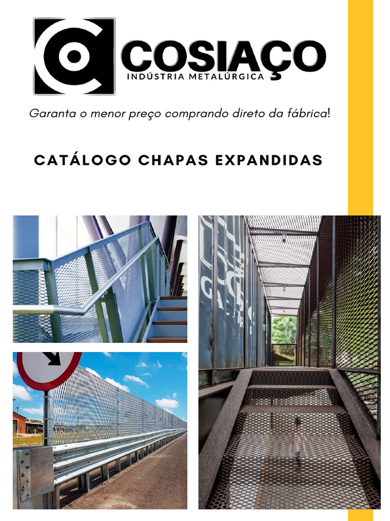 Catálogo Chapas Expandidas - ATUALIZADO | PDF | Aço
