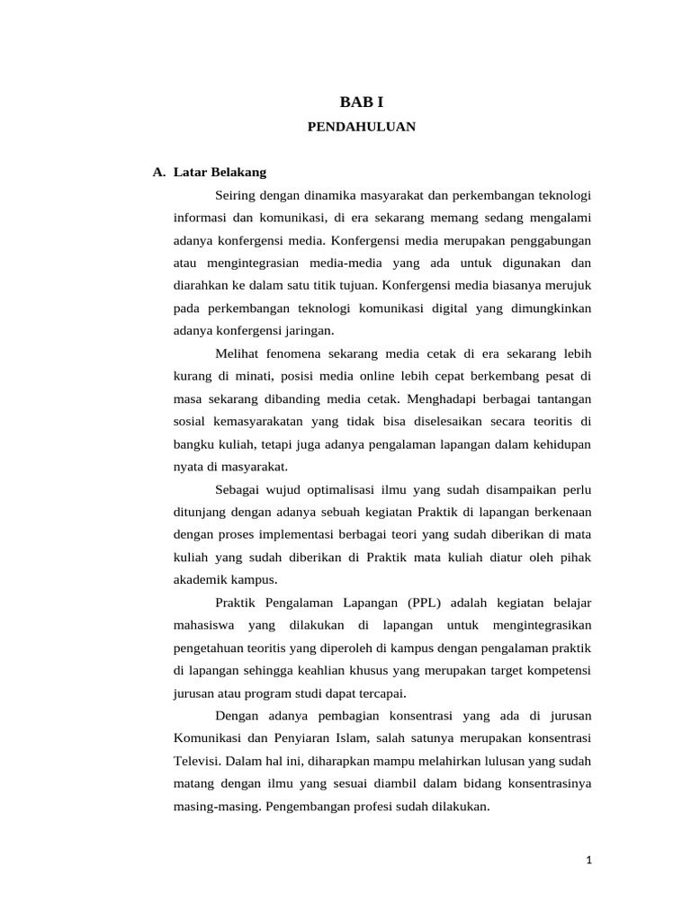 Laporan PPL (CONTOH) | PDF | Ilmu Sosial