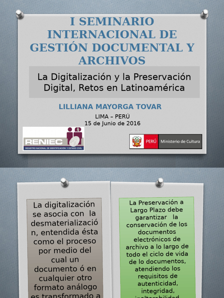 La Digitalización y La Preservación Digital, Retos en Latinoamérica ...