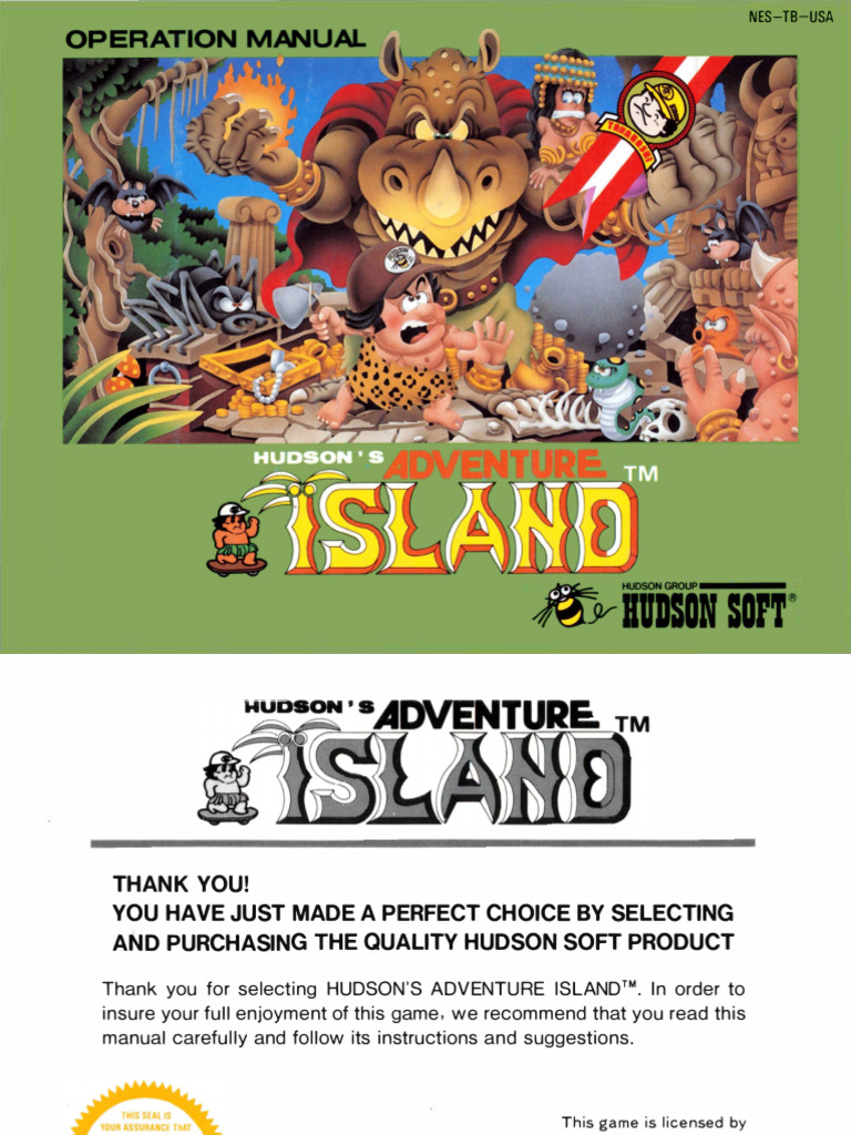 Adventure Island - Manual (Clearscan) | PDF | Radio