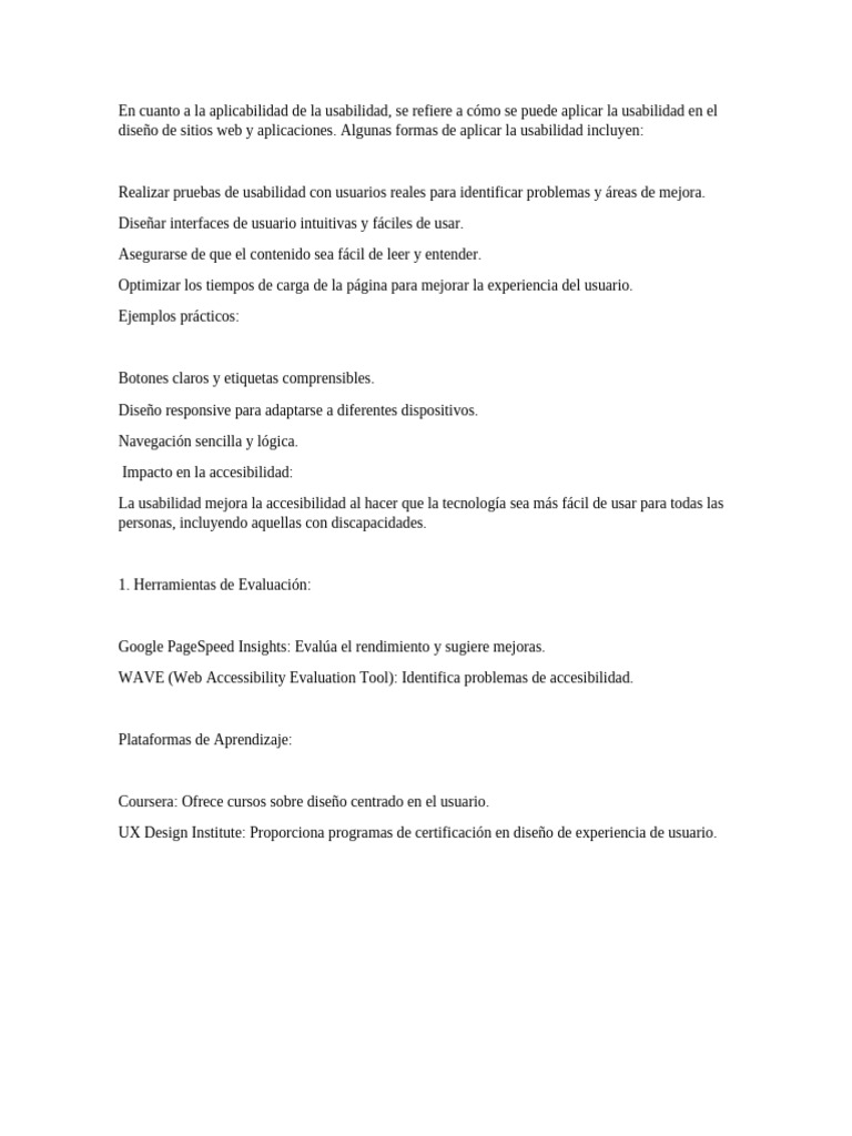 Aplicabilidad de La Usabilidad | PDF