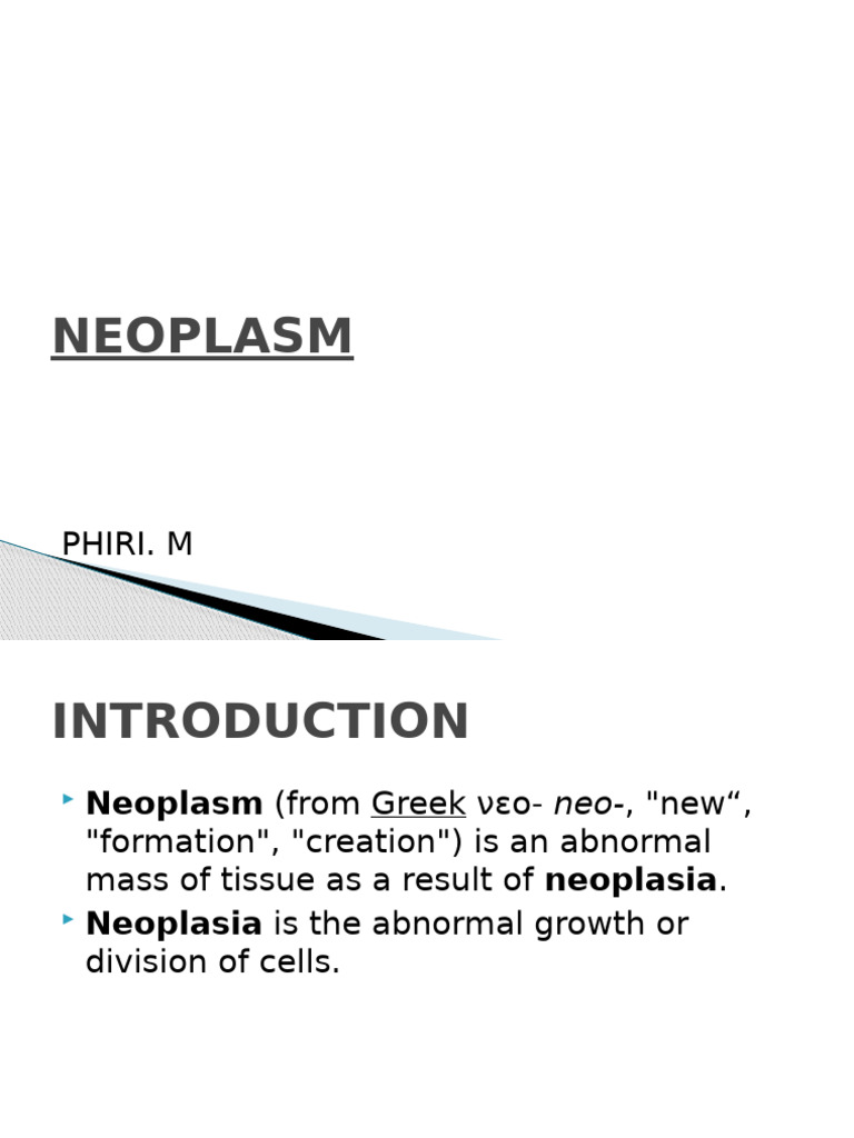 Neoplasm | PDF | Neoplasms | Cancer