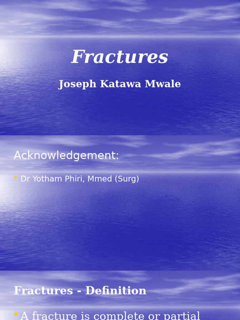 FRACTURES2 | PDF | Bone | Clinical Medicine