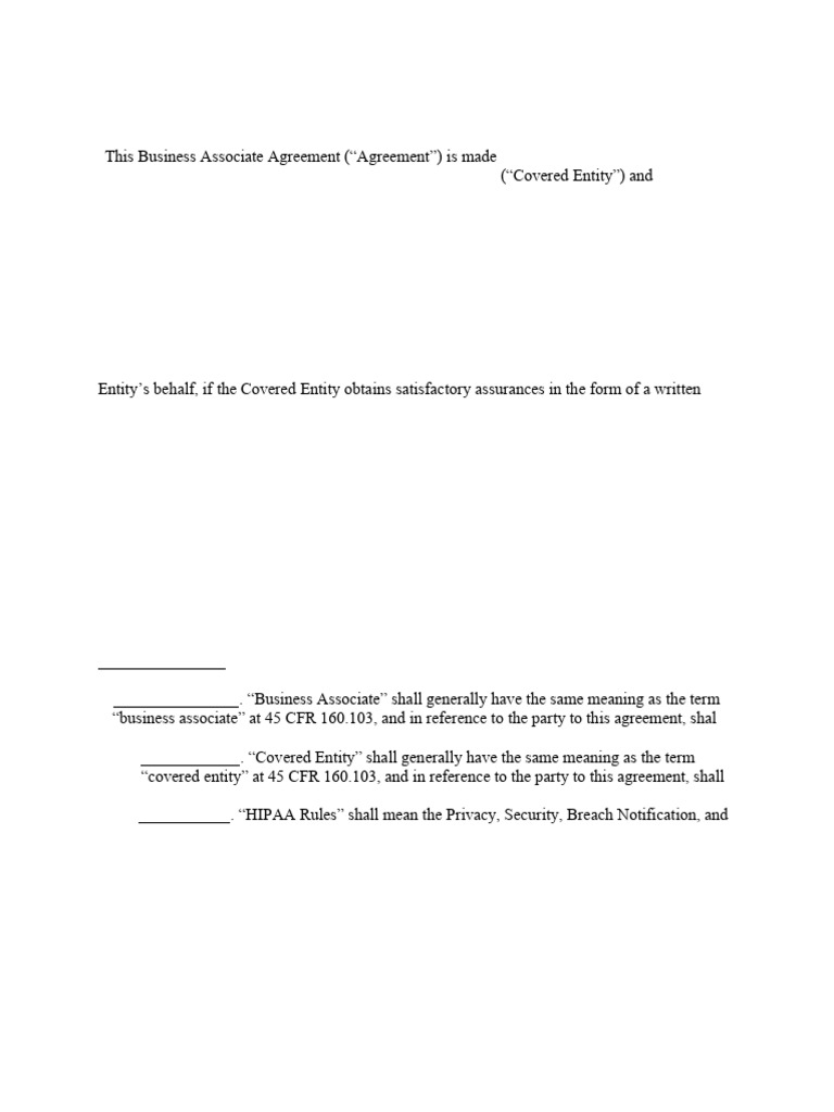 Business Associate Agreement 2024-Laurenth Martinez | PDF | Health ...