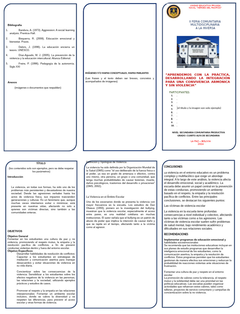 Modelo Triptico Feria | PDF | Violencia | Psicología Social