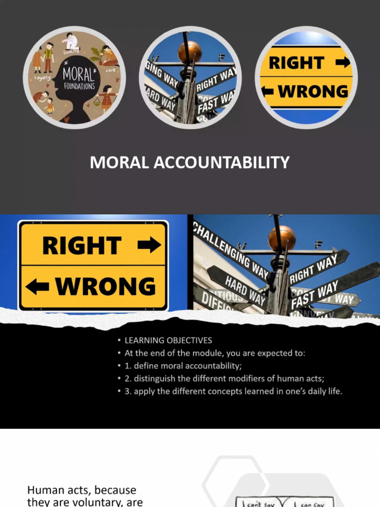 Vii 2 - Moral-Accountability | PDF | Punishments | Fear