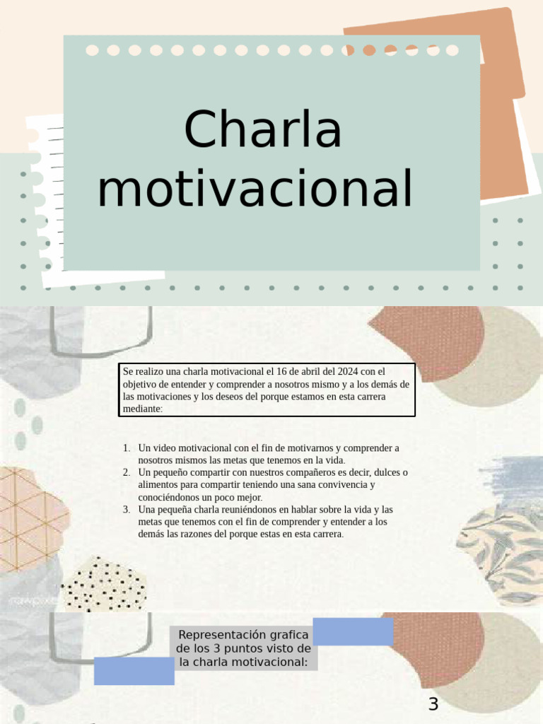 Charla Motivacional para Jóvenes 2024 | PDF