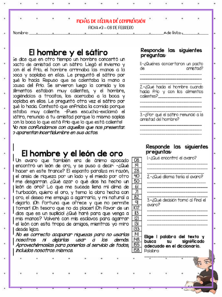 FICHA DE LECTURA 3 | PDF