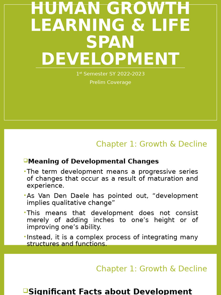 Human Growth Learning Life Span Development | PDF | Puberty | Adolescence