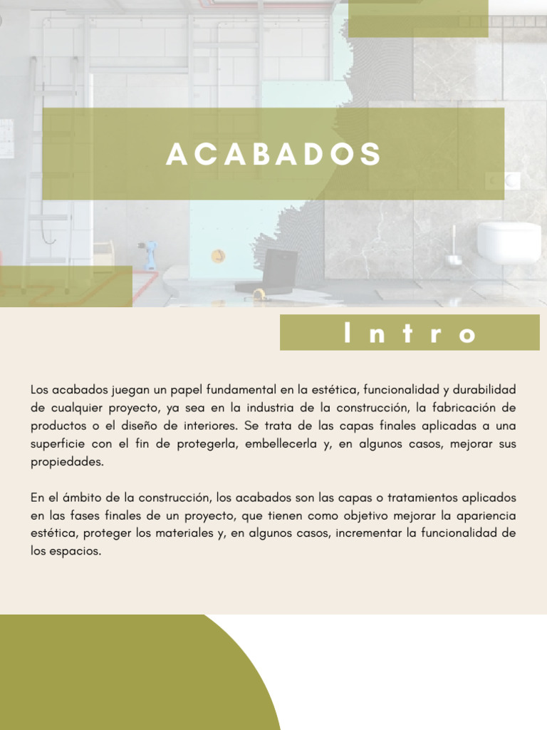 ACABADOS | PDF | Pintar | Ventana