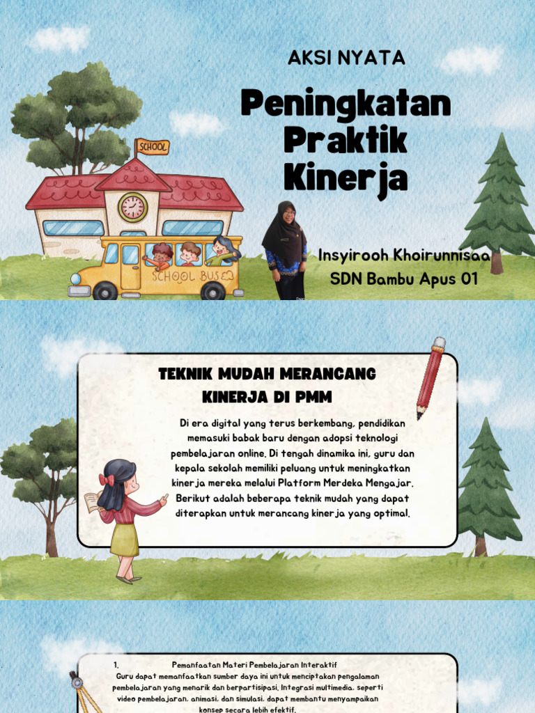 Back To School Education Presentation in Cute Watercolor Style | PDF