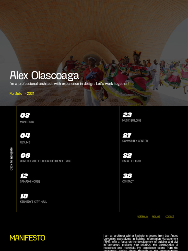 Portfolio Alex Olascoaga 2024 (EN) | PDF | Autodesk Revit | Bogotá