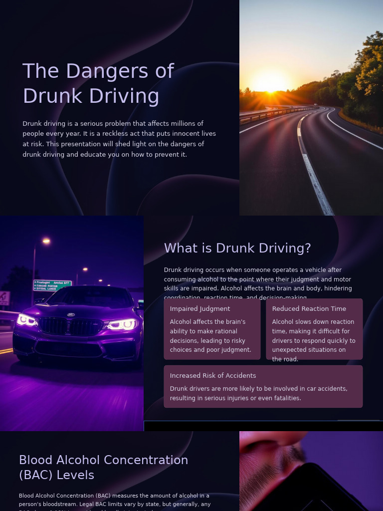 The Dangers of Drunk Driving | PDF | Driving Under The Influence | Alcohol Intoxication