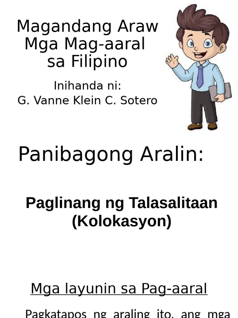 Filipino 10 Kolokasyon | PDF