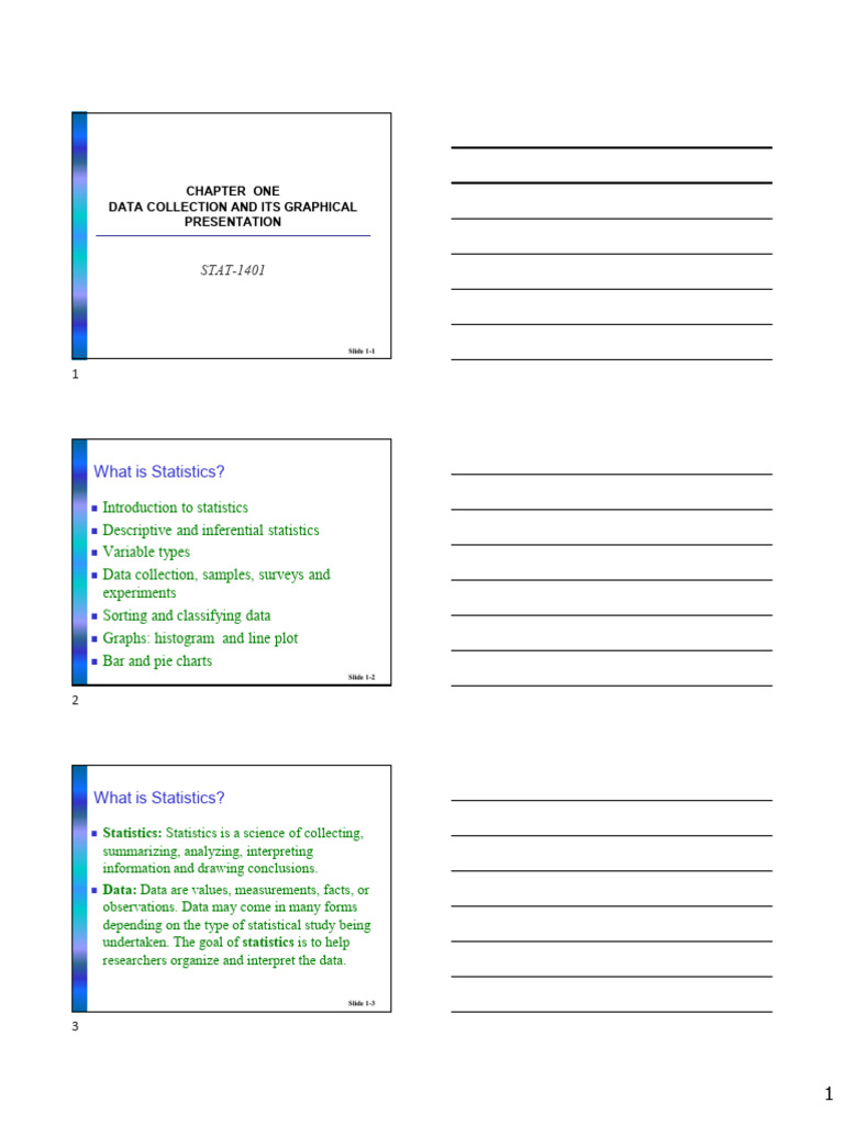Chapter 1 - F23 | PDF | Survey Methodology | Statistics