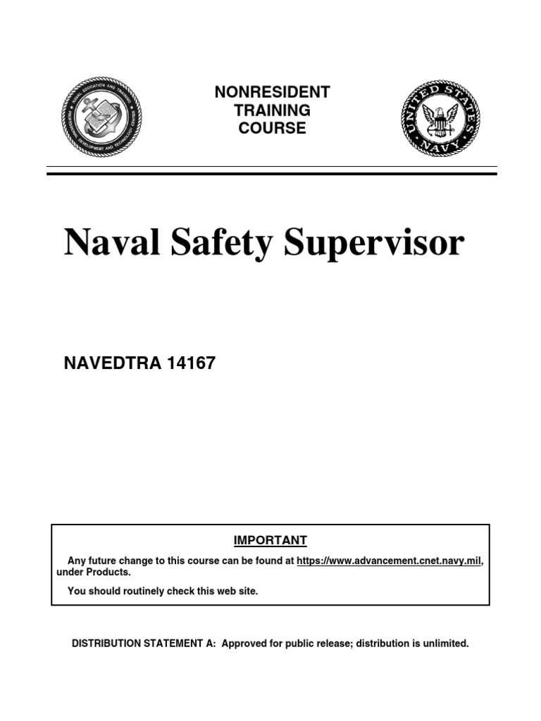 Navy Safety Supervisor Course Overview | PDF | United States Navy ...