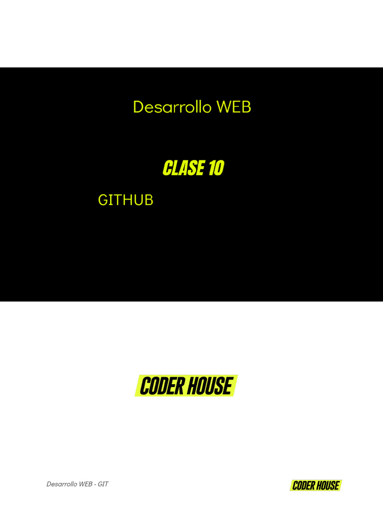 Clase 10. Material Complementario GitHub | PDF | Informática | Desarrollo de software