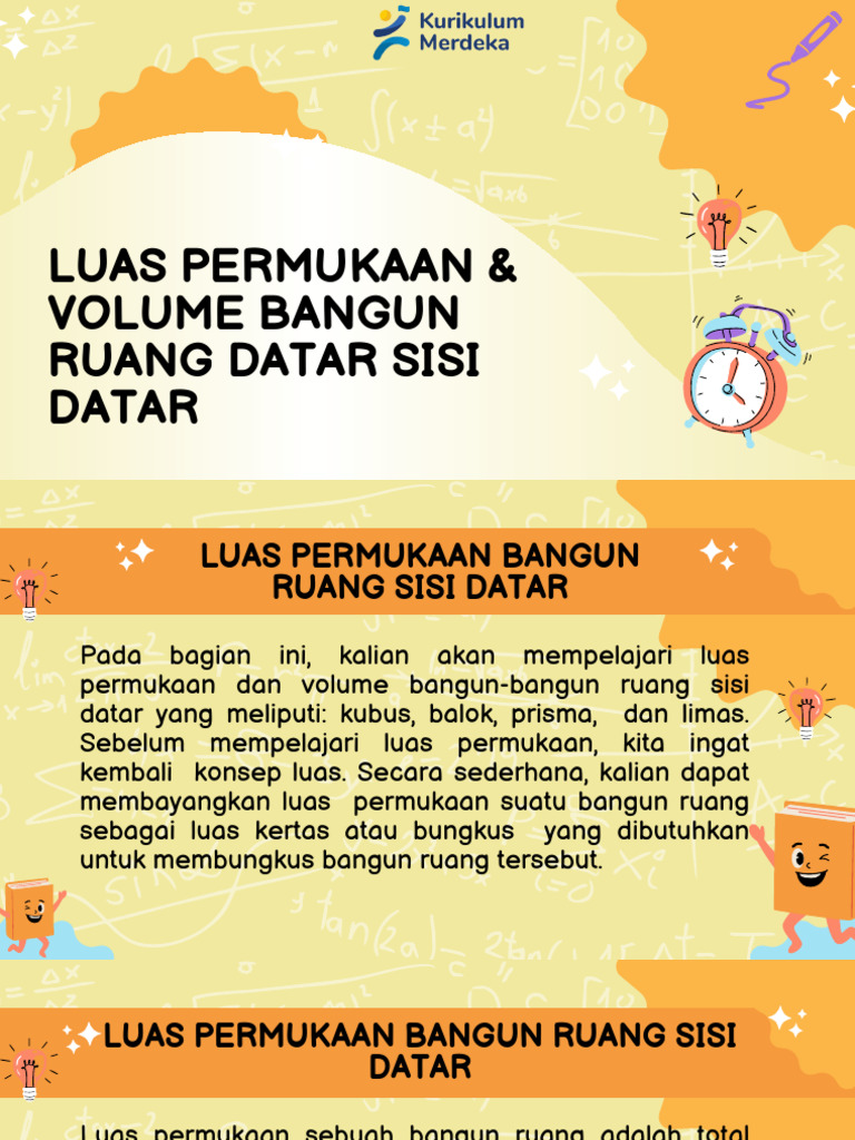Luas dan Volume Bangun Ruang Datar | PDF